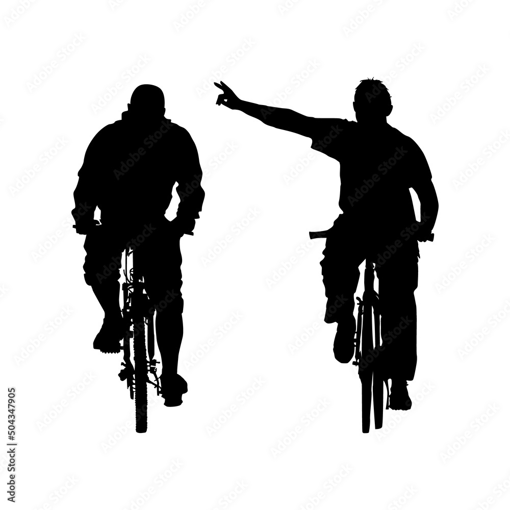Cyclist Front Silhouette