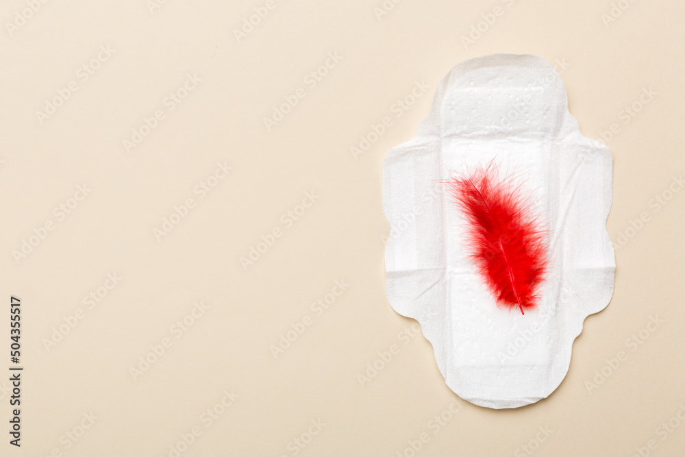 Stained Sanitary Pads