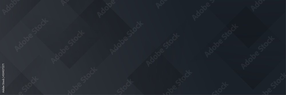 Abstract dark black Geometric banner design background. Stock Vector ...