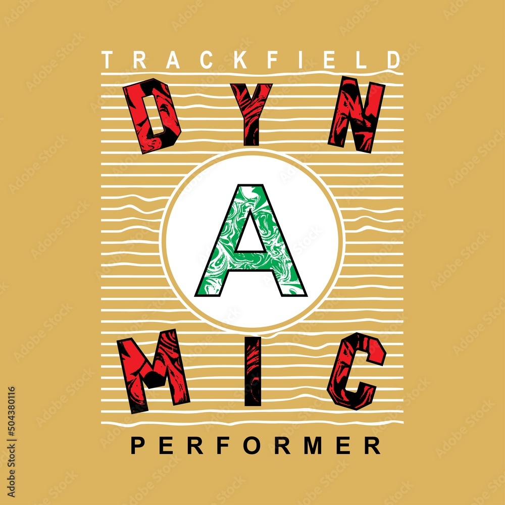 dynamic move fast Premium Vector illustration of a text graphic ...