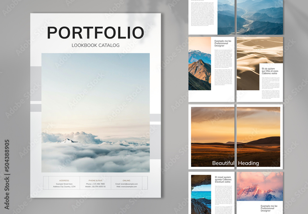 Portfolio Layout Stock Template | Adobe Stock