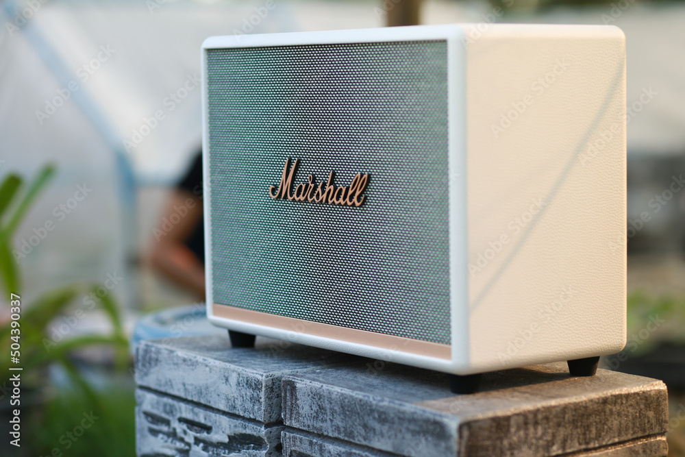 Nakhonsawan, Thailand - April 17, 2022: Photo of Marshall amp over ...