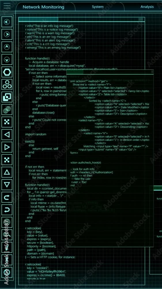 Vertical Screen Software Backend Mock Up With Software Loading Screen