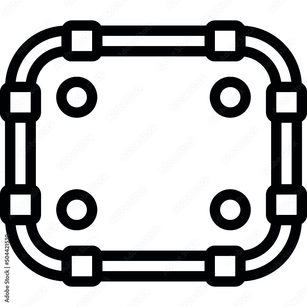 Round Corners Shape Icon Stock Vector | Adobe Stock