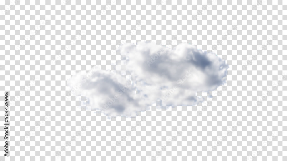 Cloud isolated on transparent background, realistic cloud effect Stock ...