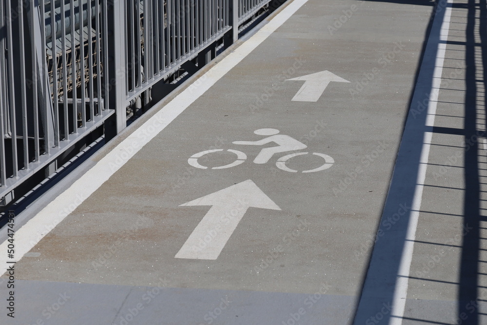 bicycle paths line, traffic signs, for cyclists, traffic signs, traffic ...