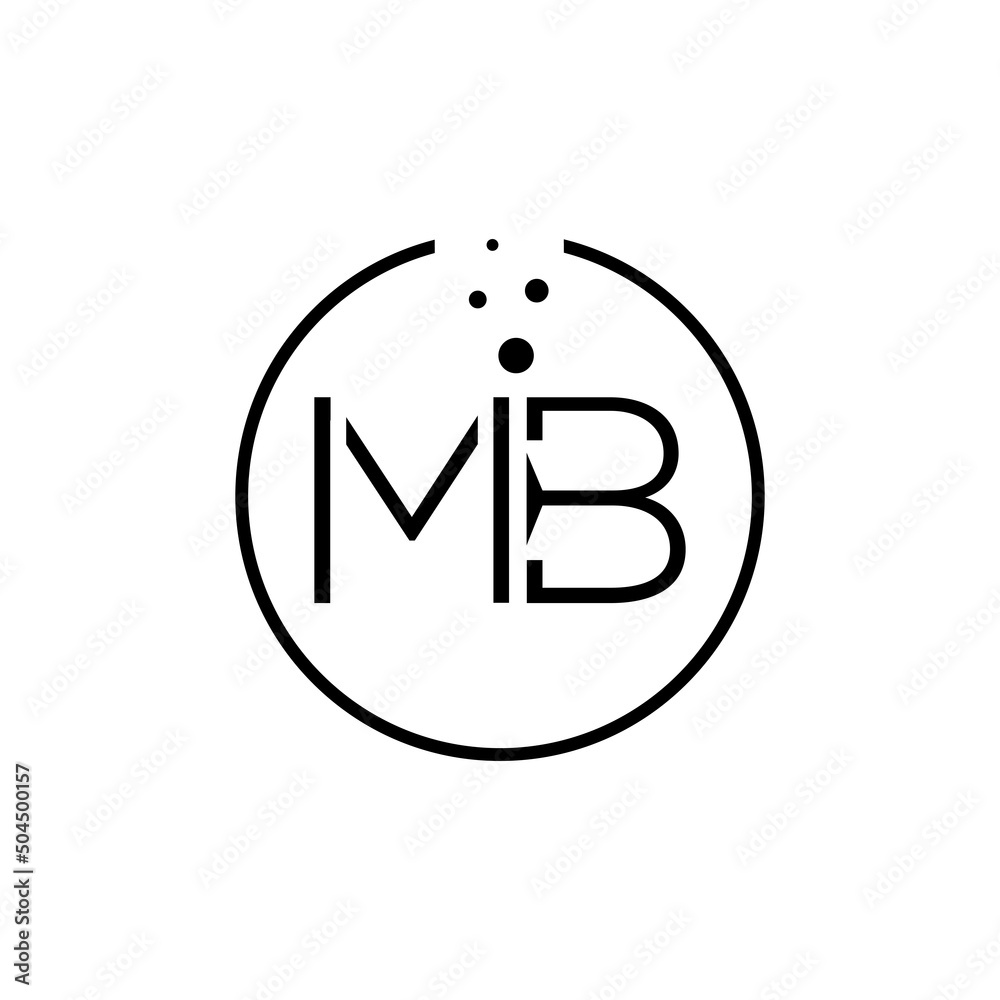 Initial MB Letter Logo Design Vector Template. MB Letter Logo Design ...