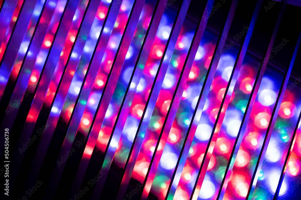 Colorful neon lights Stock Photo | Adobe Stock