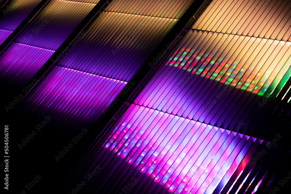 Colorful neon lights Stock Photo | Adobe Stock