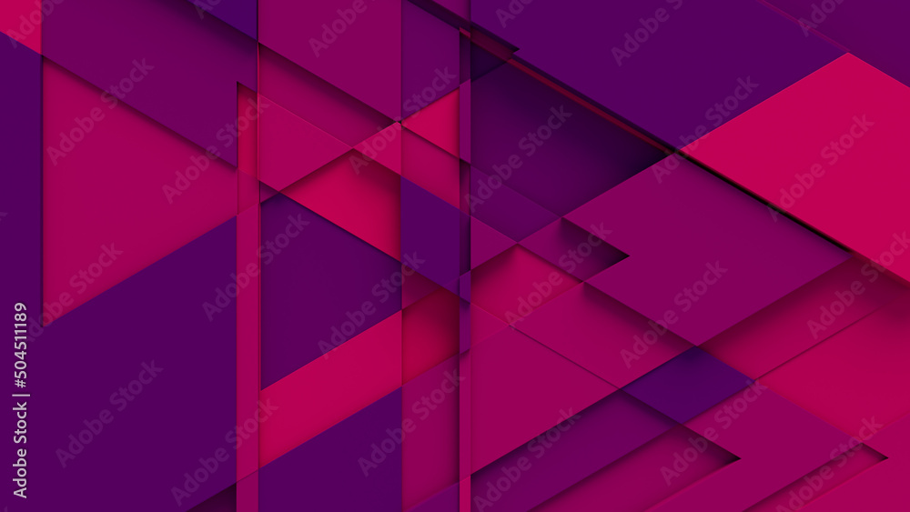 Pink and Purple Tech Background with a Geometric 3D Structure. Clean ...