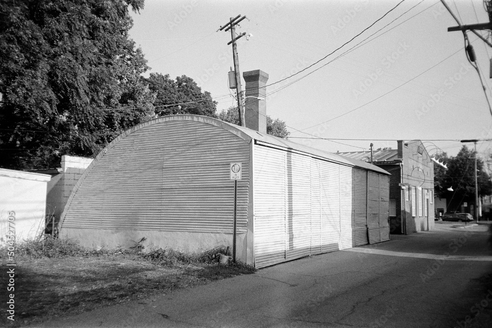 Corrugated Steel Building Stock Photo | Adobe Stock