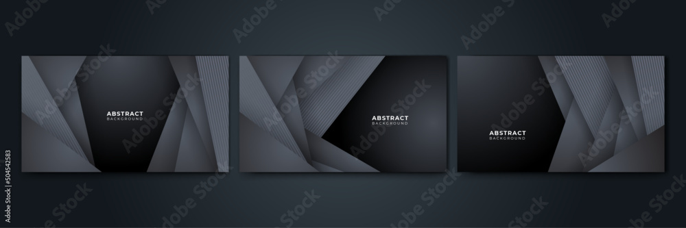 Dark grey lines on black background Stock Vector | Adobe Stock