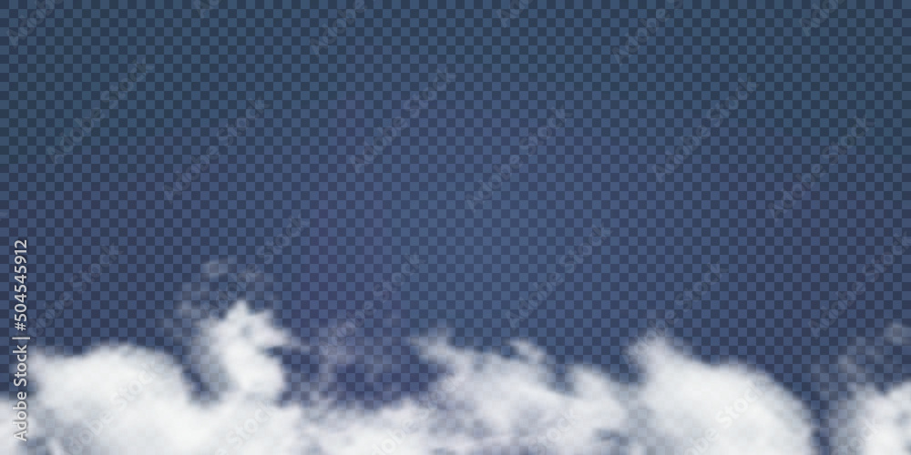 White smoke puff isolated on transparent black background. PNG. Steam ...