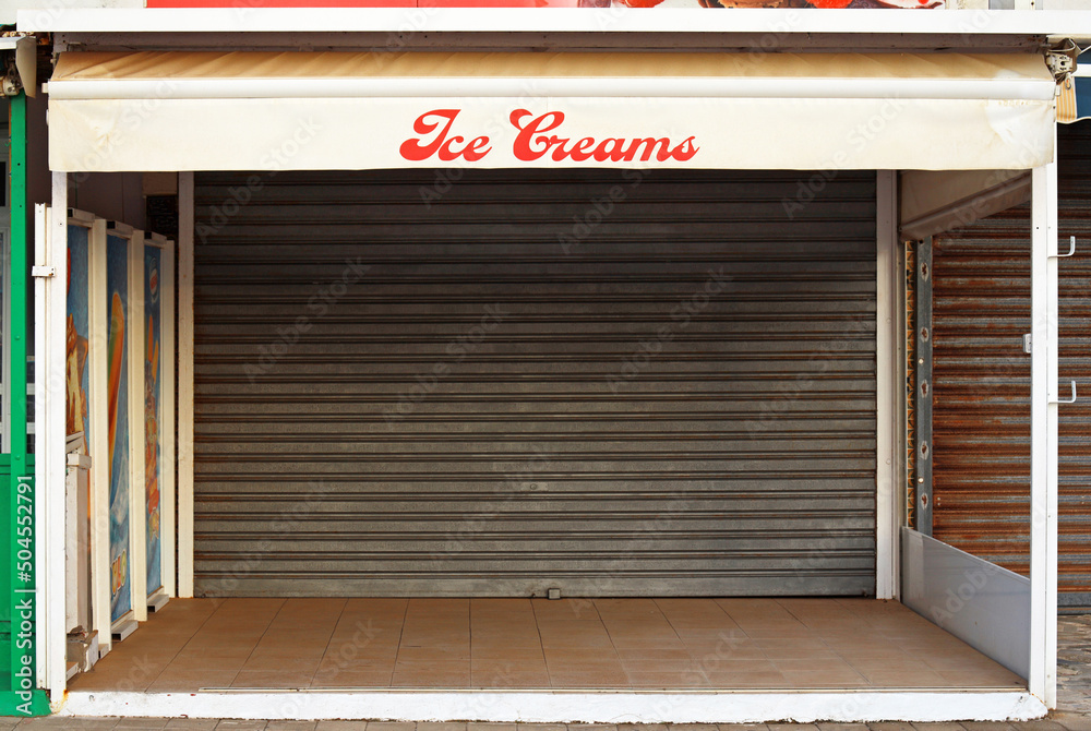 closed ice cream shop Stock Photo | Adobe Stock