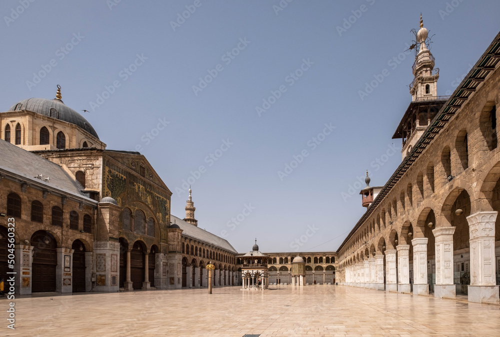 Damascus, Syria - May, 2022: The Umayyad Mosque, also known as the ...