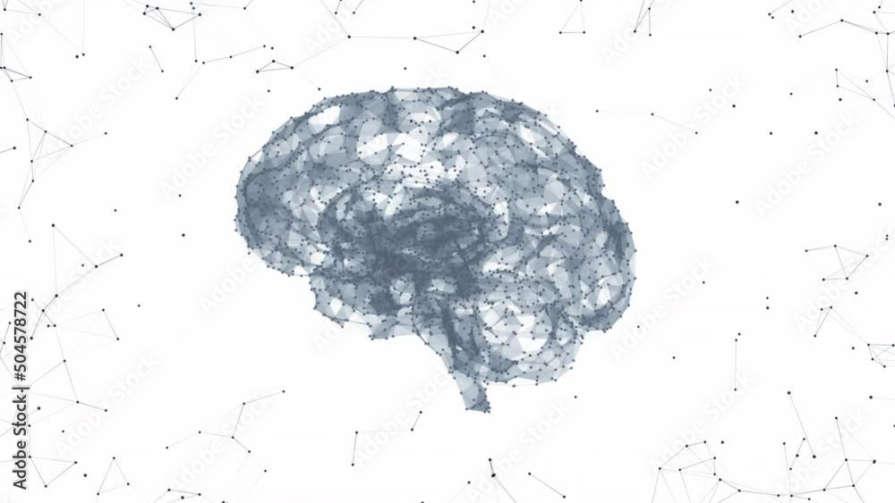 Artificial Intelligence - Building Neural Network - Net shaped brain on ...