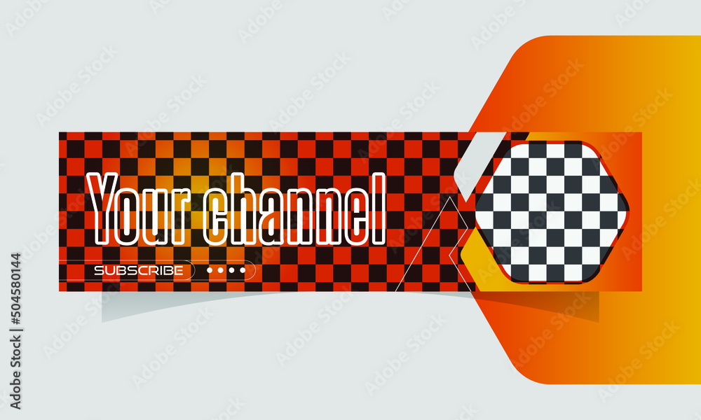 Youtube banner and cover design template Stock Vector | Adobe Stock