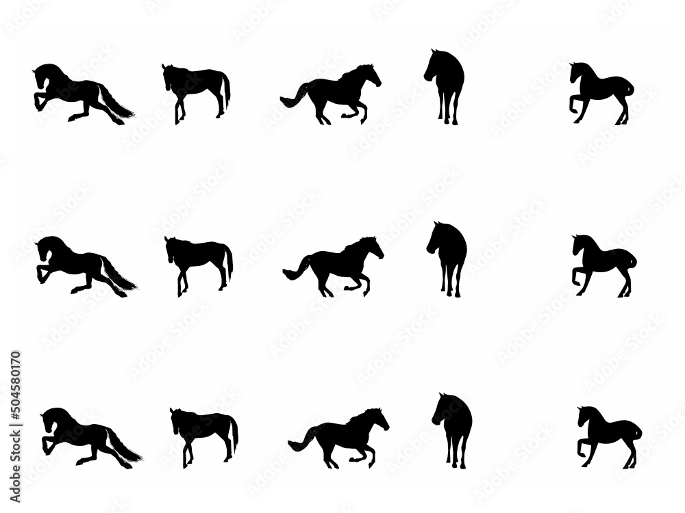 Jumping horse. Horse Vector, Icons,logos Stock Vector | Adobe Stock