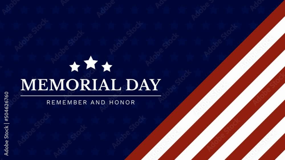 Memorial Day Animation. Perfect for Event, Intro, Invitation ...