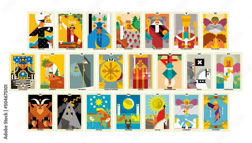 Photo & Art Print tarot cards major arcana deck collection ...
