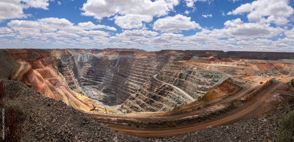 Kalgoorlie Western Australia Super pit open cut gold mine. Photo taken ...