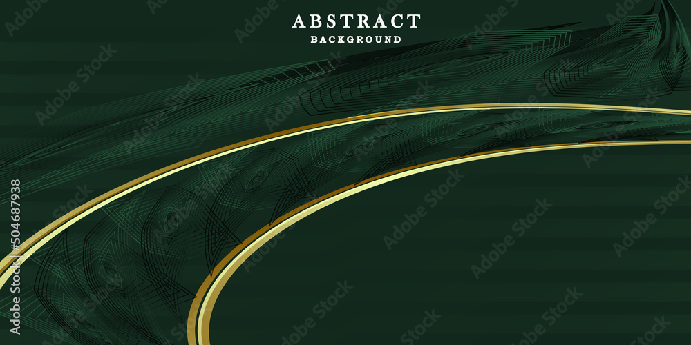 Abstract green gold background Stock Vector | Adobe Stock