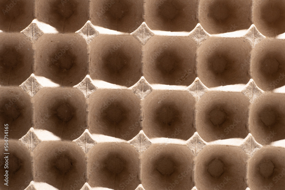 Abstract background. frame geometry. Egg packaging. Paper tray for ...