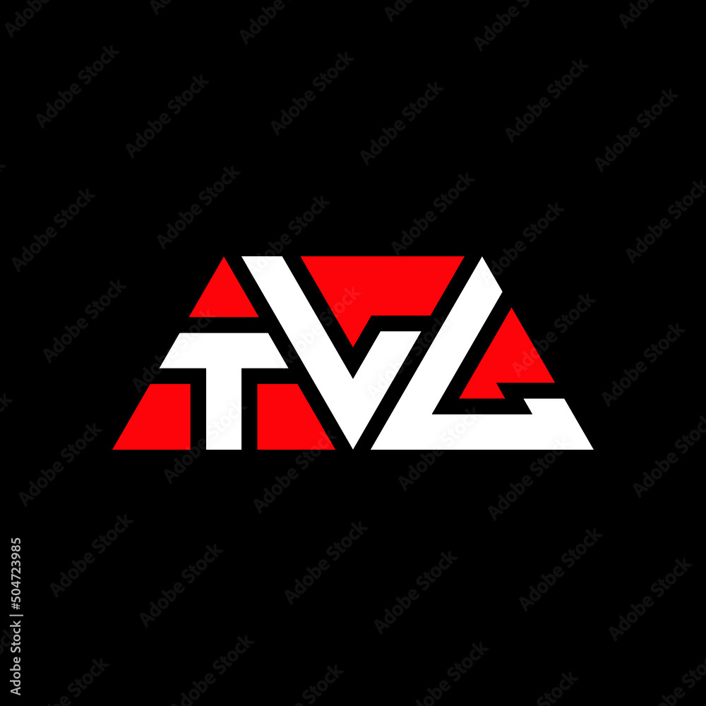 TLL triangle letter logo design with triangle shape. TLL triangle logo ...