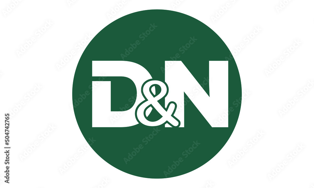 DN and logo design vector template | monogram logo | abstract logo ...