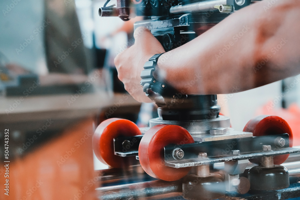 Cinema Camera on Film Set, Behind the scenes background, film crew ...