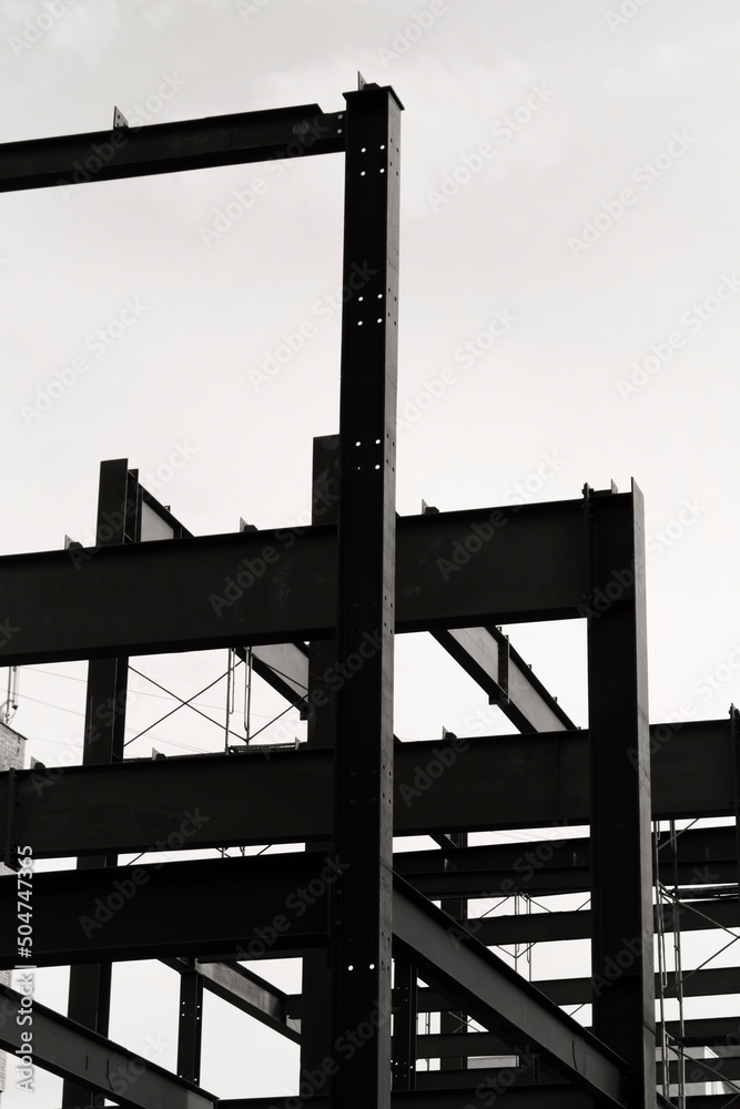Frame Metal Construction Building Shopping Centre Development Stock ...