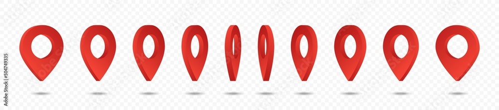 Pointers collection. Map markers. Location pin vector illustration ...
