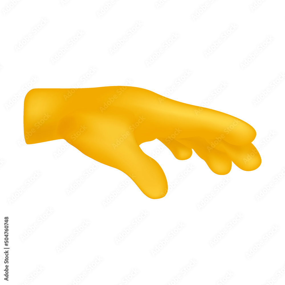 Palm Down Emoji Icon Illustration Sign. Hand Gesture Vector Symbol ...