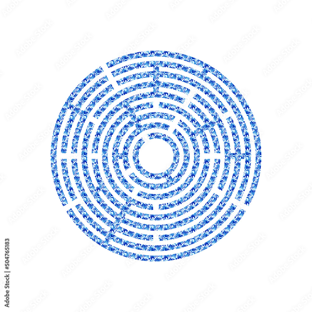 Abstract maze labyrinth with entry and exit. Vector labyrinth EPS 10 ...