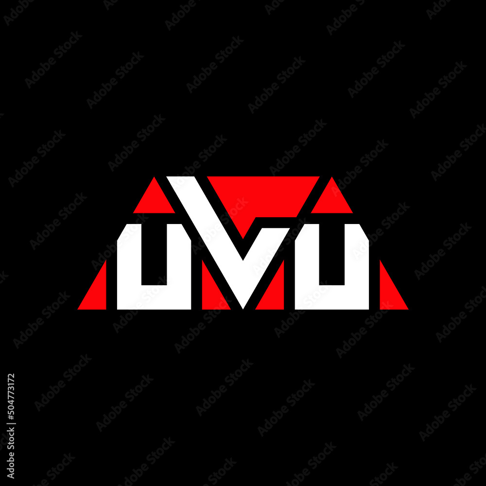 ULU triangle letter logo design with triangle shape. ULU triangle logo ...
