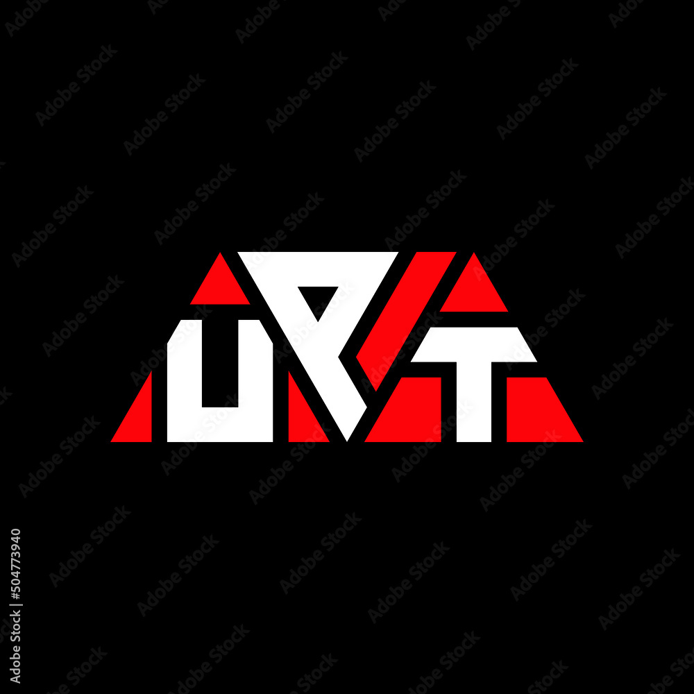Vecteur Stock UPT triangle letter logo design with triangle shape. UPT ...