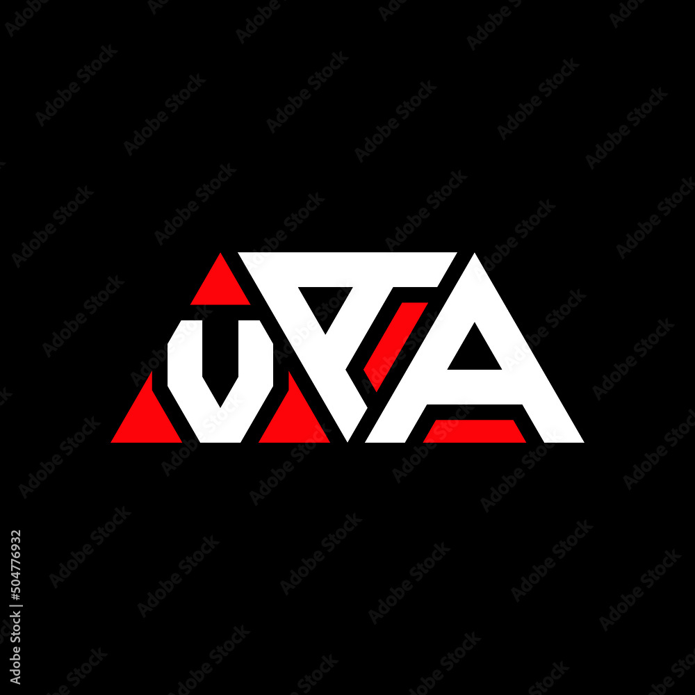 VAA triangle letter logo design with triangle shape. VAA triangle logo ...