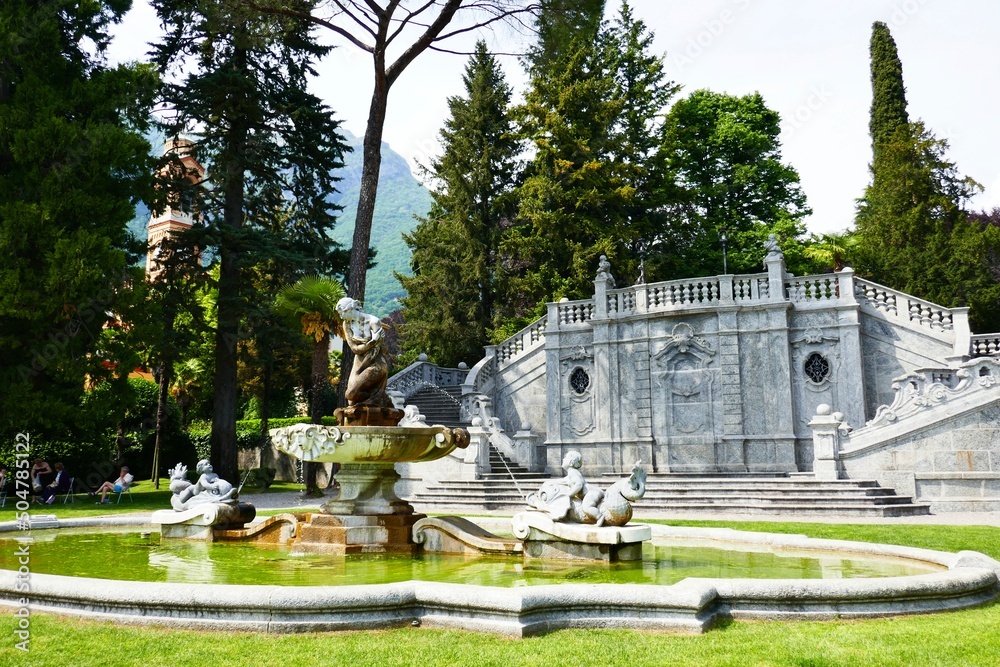 Parco Tercio Olivelli, Tremezzo, Lake Como, Italy Stock Photo | Adobe Stock