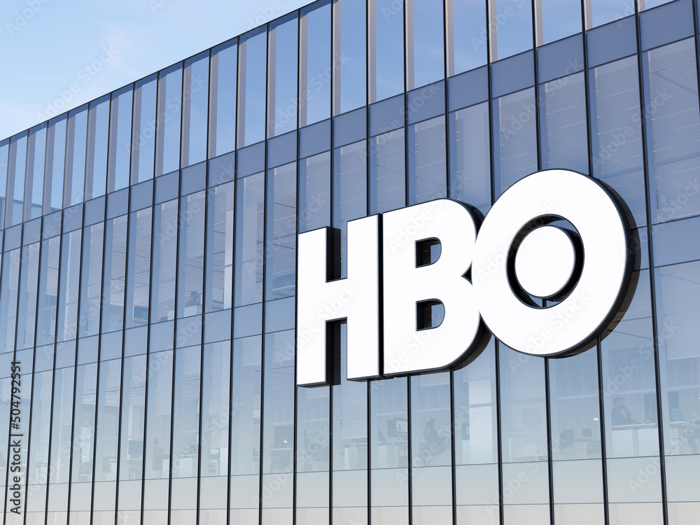 New York, NY, USA. May 2, 2022. Editorial Use Only, 3D CGI. HBO Signage ...