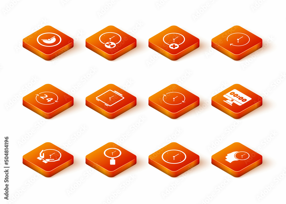 Set Clock, Magnifying glass with clock, 24 hours, Alarm, Time ...