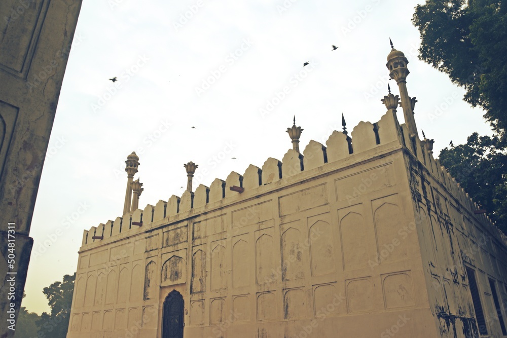 mughal era building inside , unesco world heritage site, red fort ...