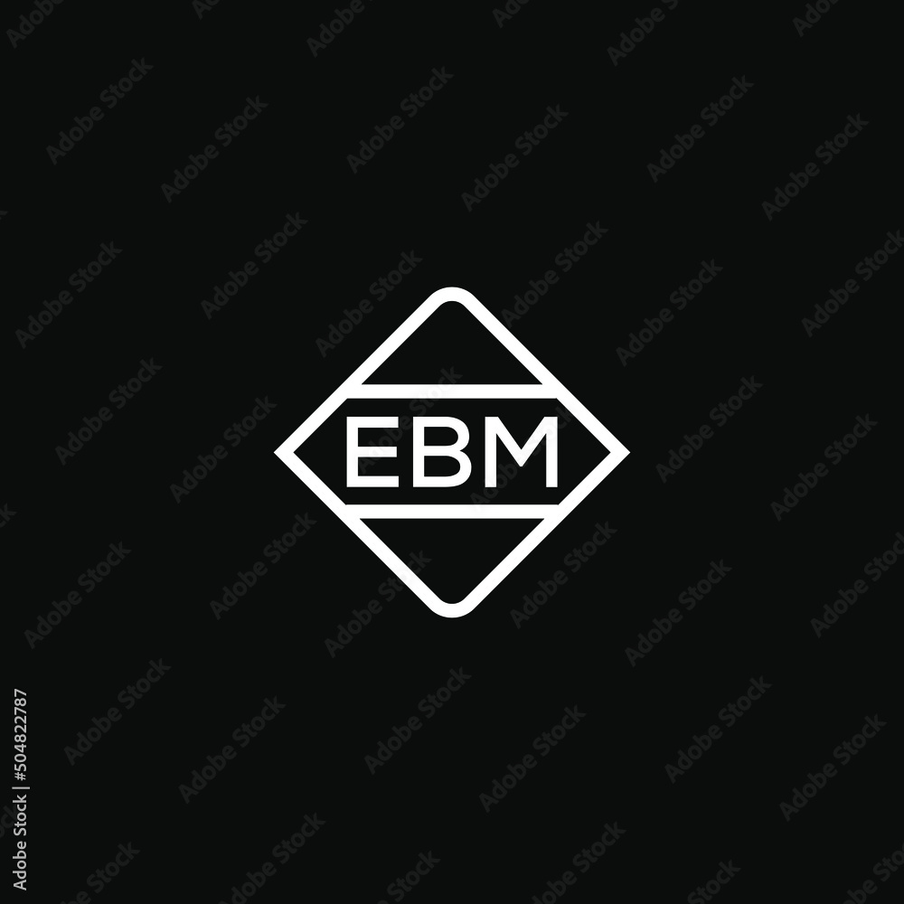 EBM letter design for logo and icon.EBM monogram logo.vector ...