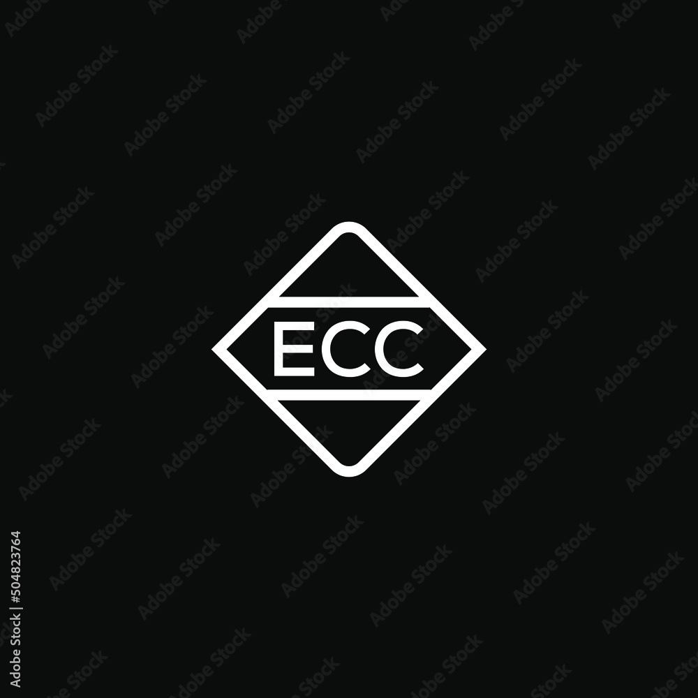 ECC letter design for logo and icon.ECC monogram logo.vector ...