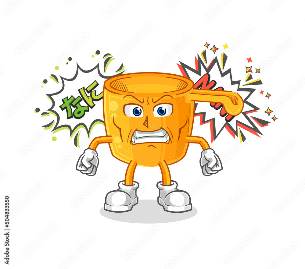 water dipper anime angry vector. cartoon character Stock Vector | Adobe ...