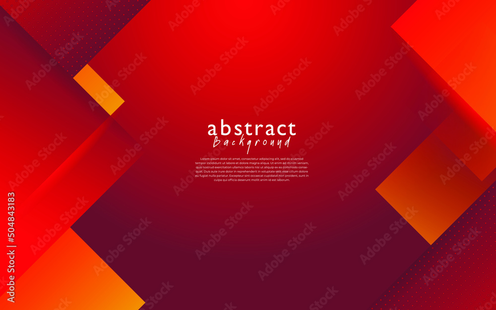 Red modern abstract background design Stock Vector | Adobe Stock
