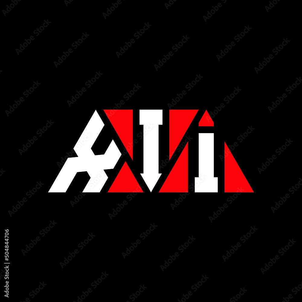 XII triangle letter logo design with triangle shape. XII triangle logo ...