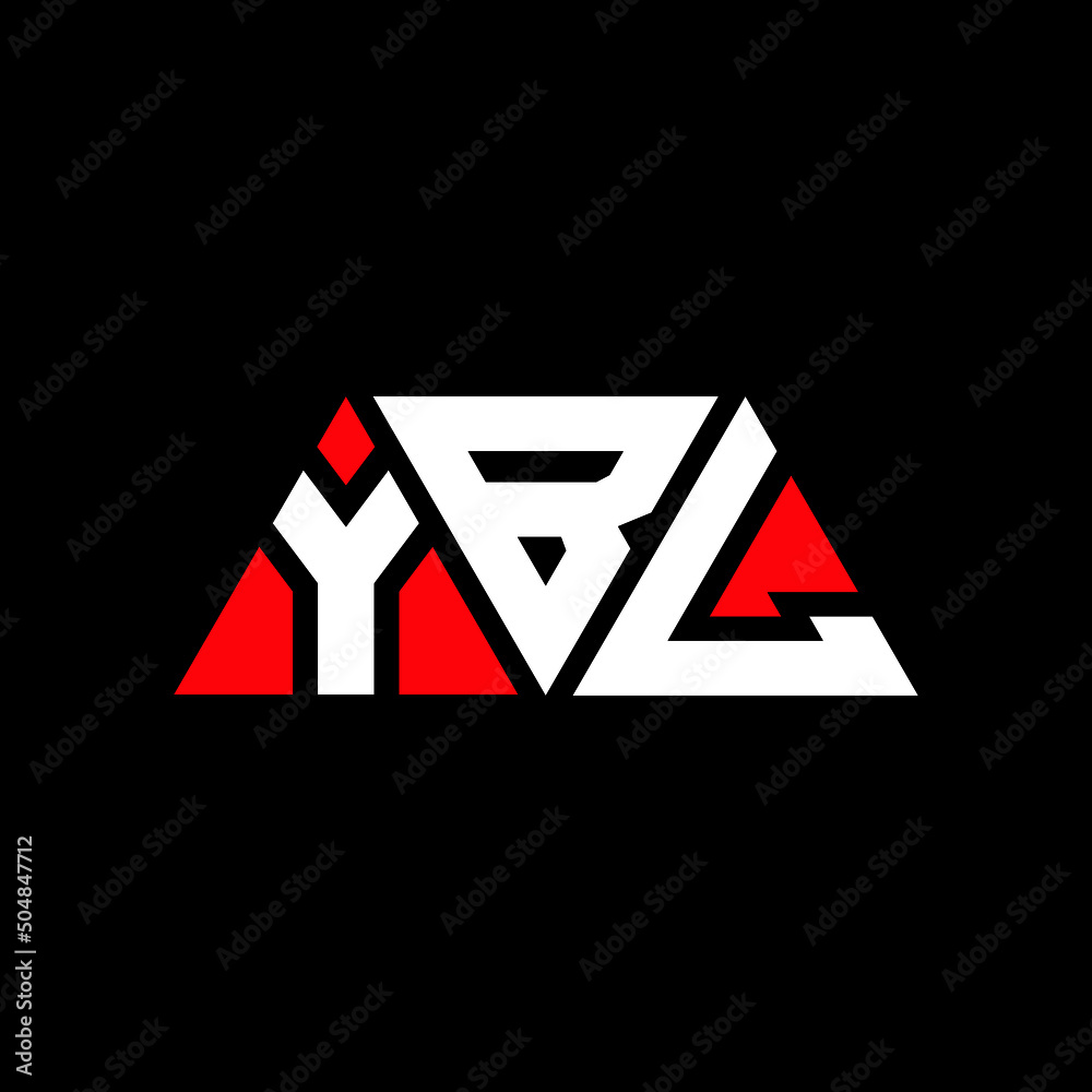 YBL triangle letter logo design with triangle shape. YBL triangle logo ...