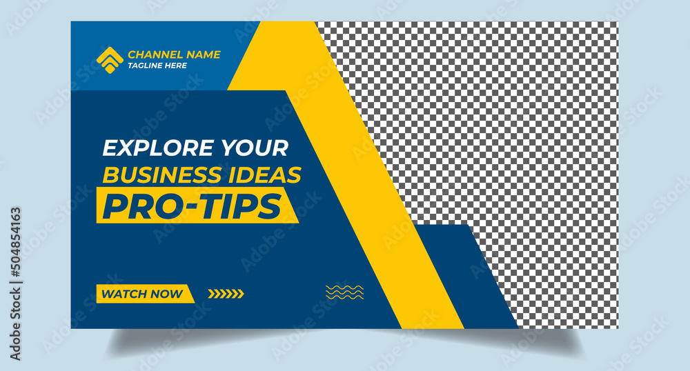 Editable youtube thumbnail template design for youtube videos video ...