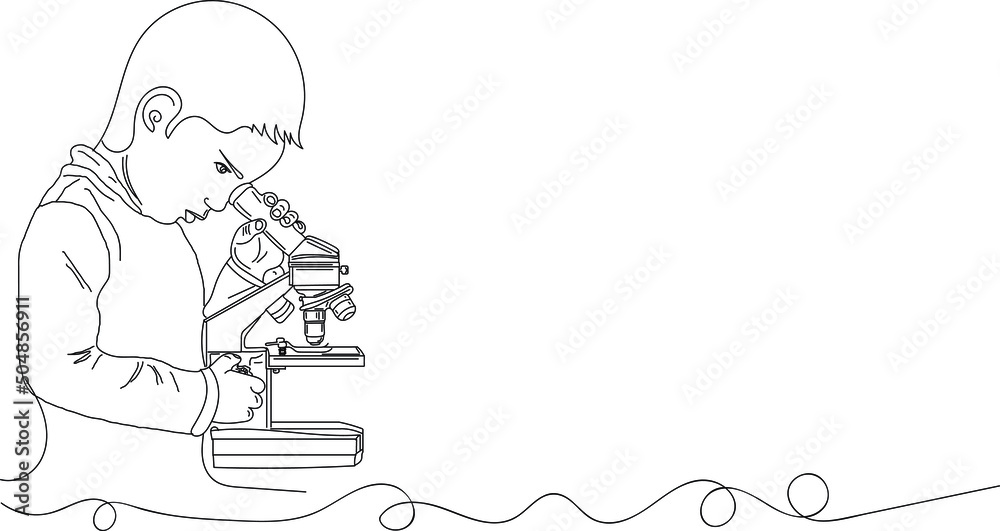 Kid education logo, Technology logo, Outline sketch drawing of young ...