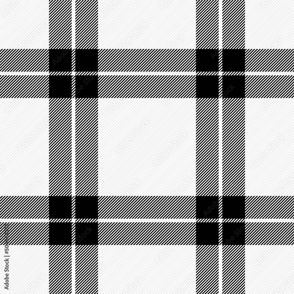 Tartan plaid. Scottish pattern in black and white cage. Scottish cage ...